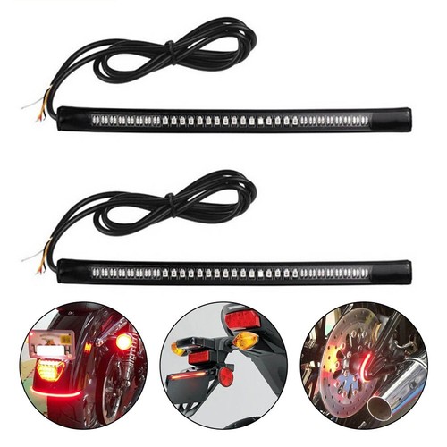Universal Motorcycle Light Bar 48 LEDs Multiple Functions for Safe ...