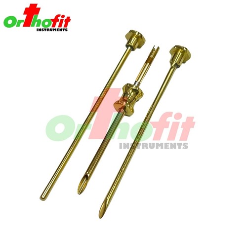 HRT Trocar 3.5mm Hormone Replacement Pellet Insertion Kit Gold Coated ...