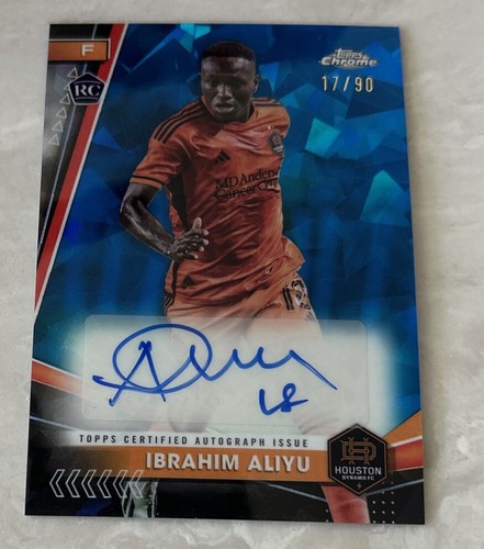2024 Topps Chrome Sapphire MLS Ibrahim Aliyu Rookie Auto /90 Autograph ...