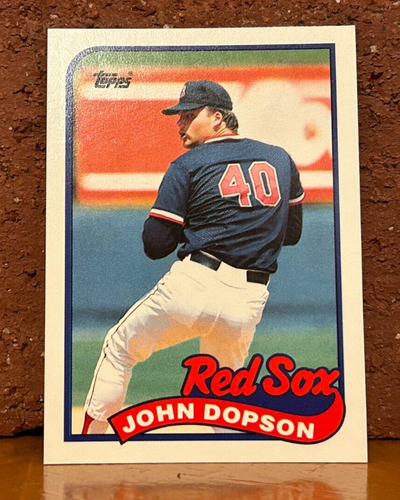 BASEBALL CARD NEW FRESH FROM BOX TOPPS TRADED 1989 JOHN DOPSON RED SOX ...