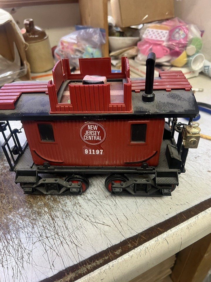 Vintage Jim Beam Train Decanter Lot EMPTY Red Caboose Baggage Car As Is ...