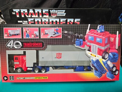 G1 Walmart Reissue Optimus Prime with Trailer Exclusive NIB (read to ...