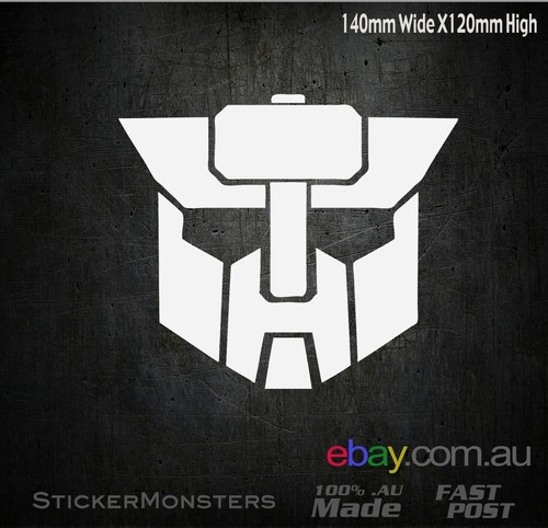 Transformer/s Wreckers Insignia AutoBot sticker 120mmH Car Window Decal ...