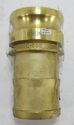 Dixon - E-300 - 3" Adapter X Hose Shank Coupler - Brass | eBay