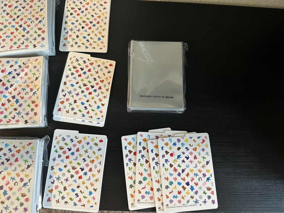 x1 Scarlet & Violet Pokemon 151 Card Sleeves x65 + Divider Elite ...