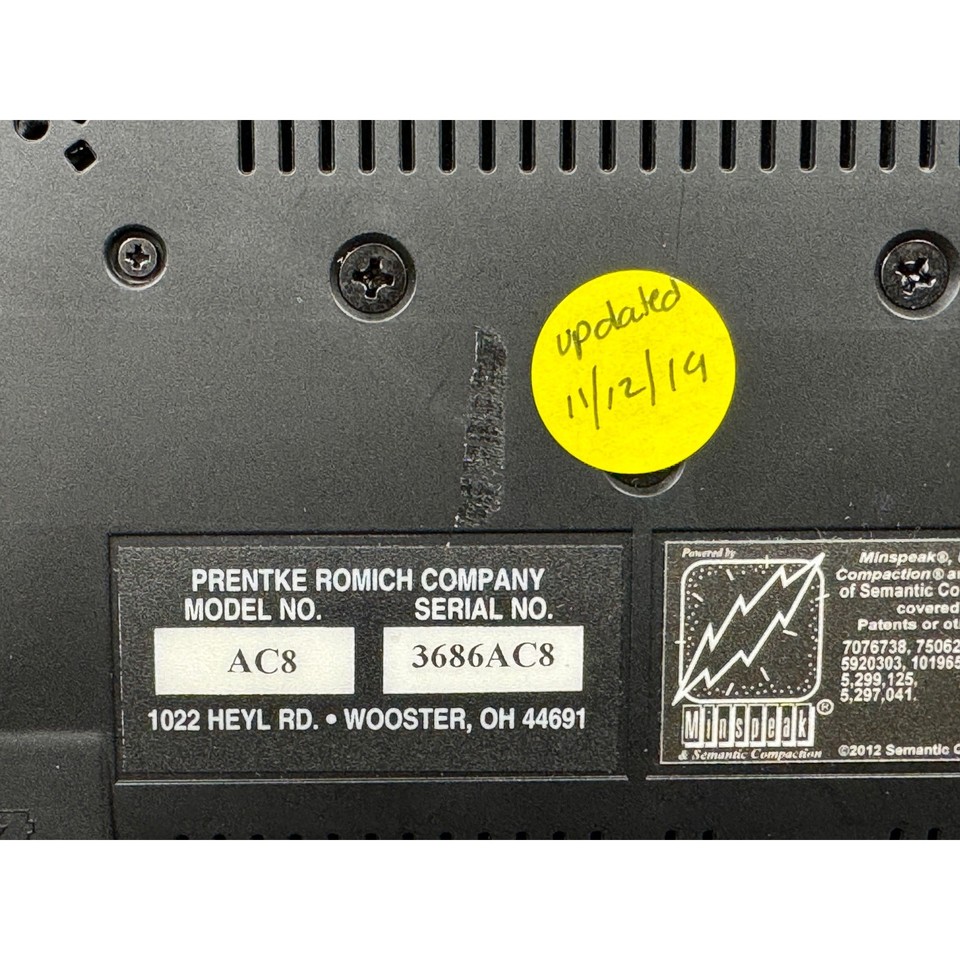 PRC Saltillo Accent 800 Communication Speech Generator Device | eBay