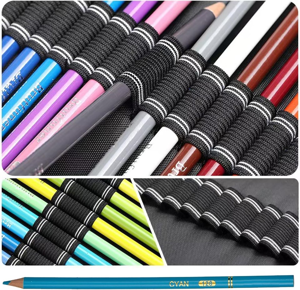 Blue Colored Pencils,Oil Based Wooden Colored Pencil Set for Adults ...