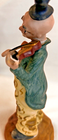 Pair of Clown Figurines playing instruments (violin and bass drum) | eBay