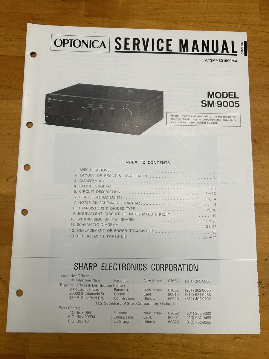 Optonica Sm4545 Repair And Restoration Integrated Amplifier 1978