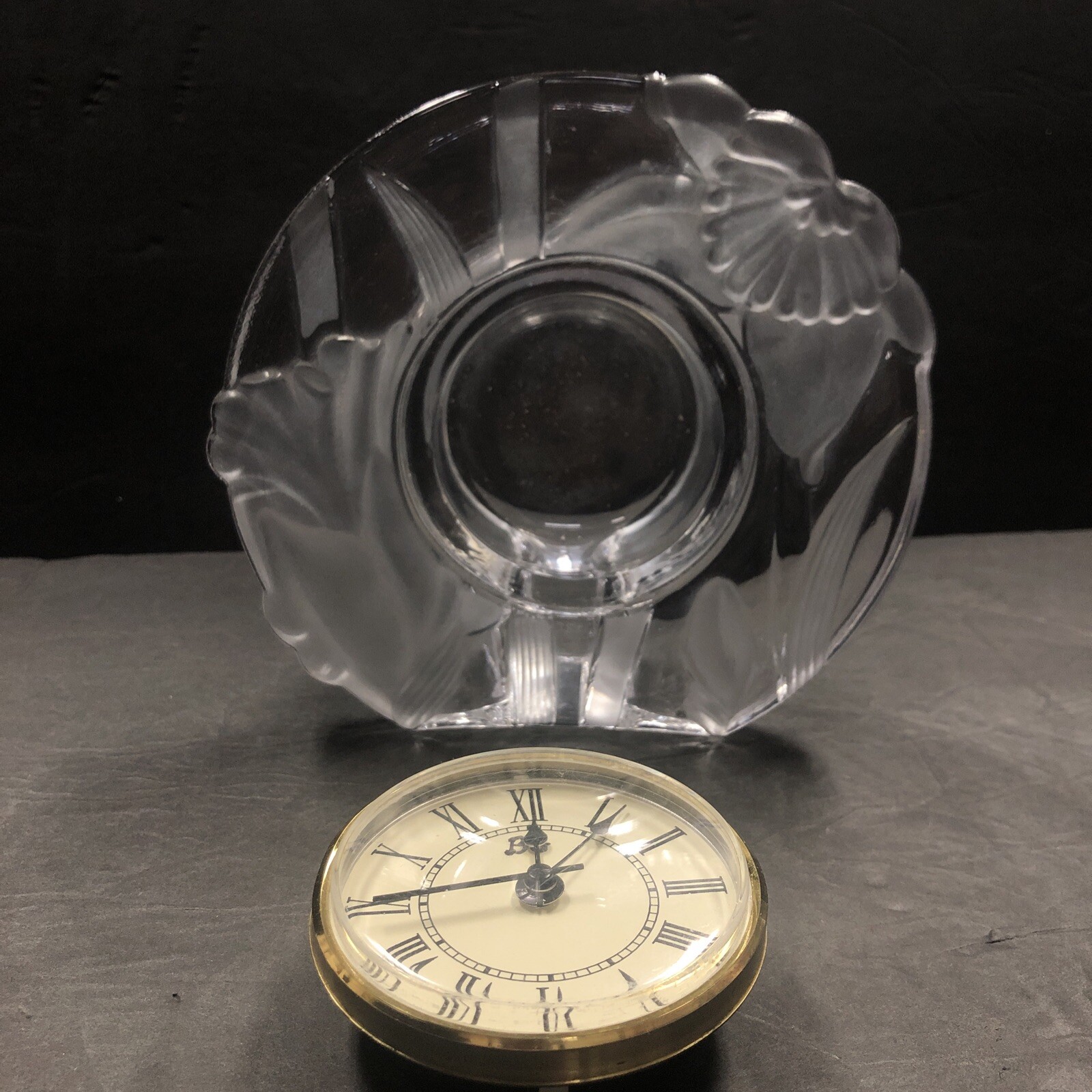 Crystal/Glass Desk Clock with Primex Movement | eBay