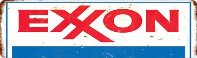 Tin Sign 4 x 13 Exxon | eBay