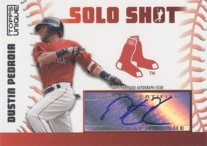 2009 Topps Unique - Solo Shots Dustin Pedroia #SSA-DPE Autographs (AU ...