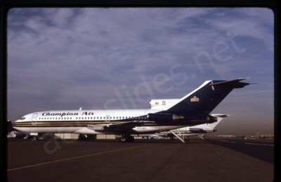 Champion Air/Denver Nuggets Boeing 727-100 N504MG Feb 96 Kodachrome ...