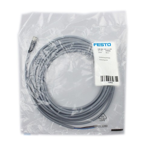 1 PCS NEW IN BOX FESTO plug socket with cable SIM-M8-3GD-2,5-PU 159420 ...
