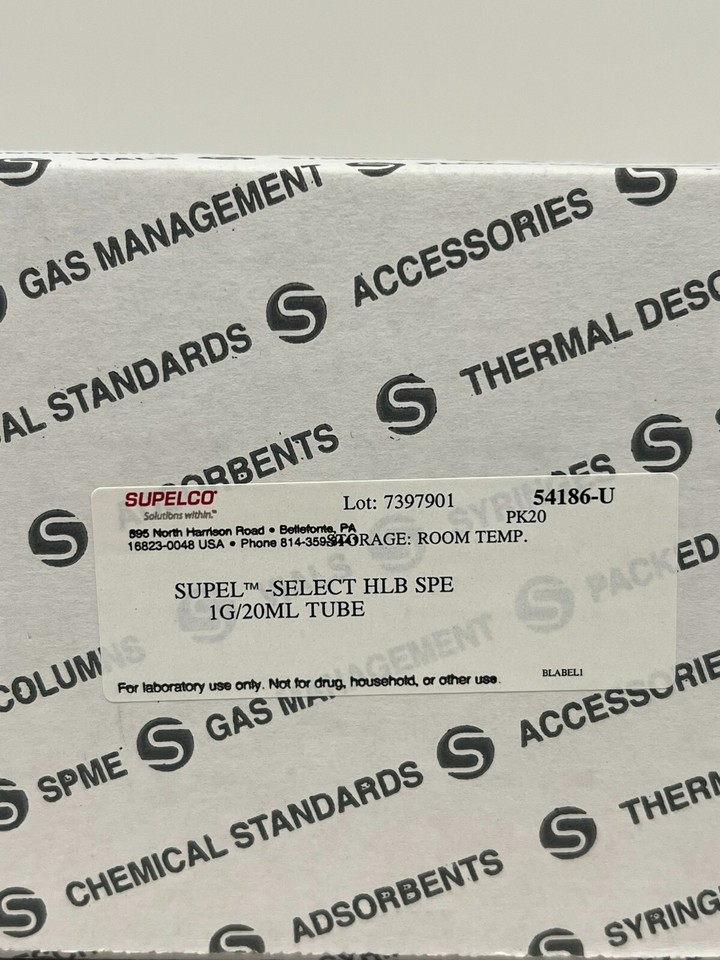 Supelco 54186-U Select HLB SPE 1G/20ml Tube | eBay Australia