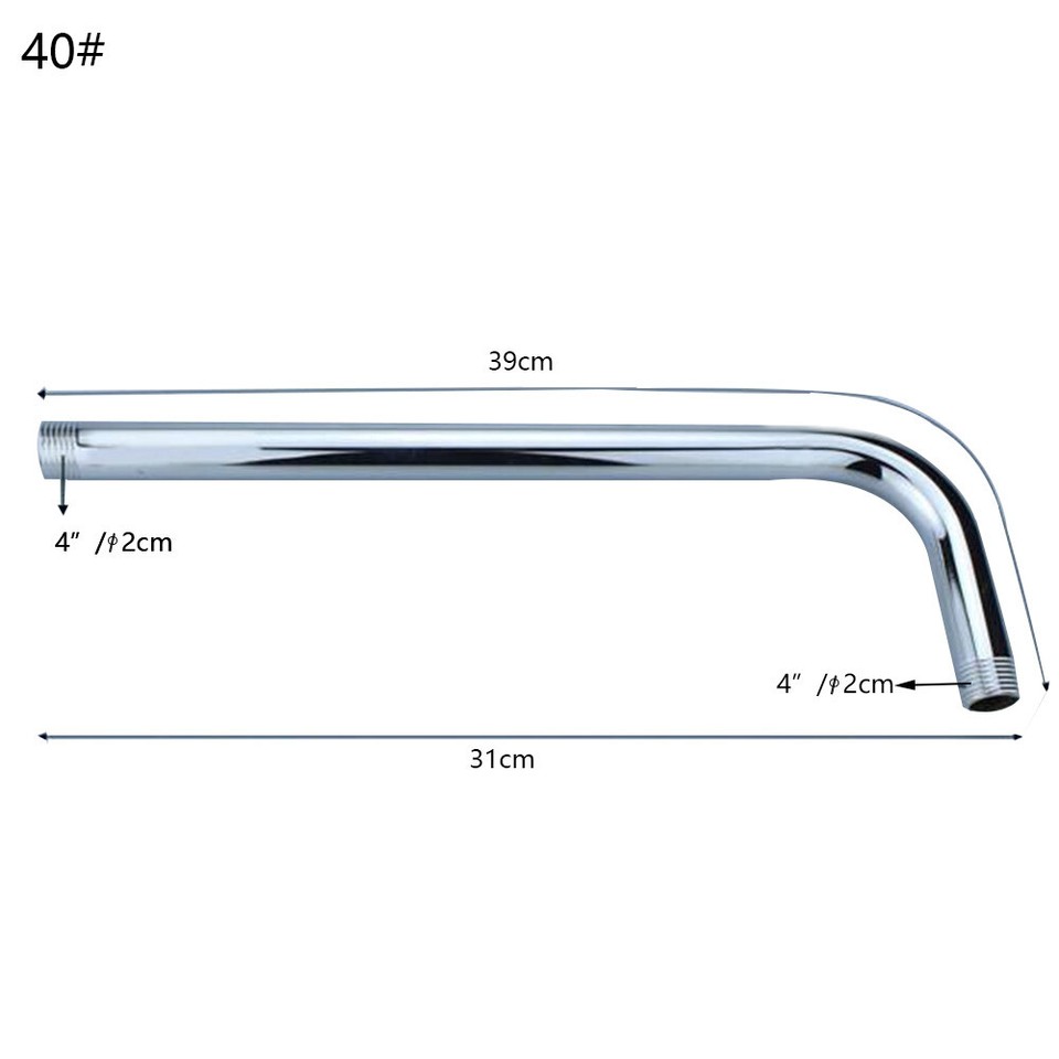 NEW Stainless Steel Shower Bathroom Wall Mounted Shower Arm Head ...