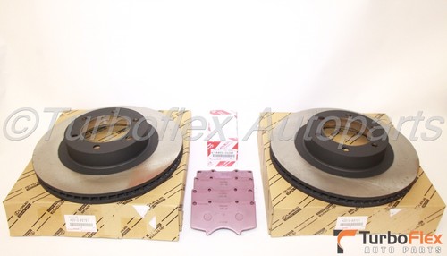 Lexus GX470 2003-2009 Genuine Front Rotors & Brake Pads 43512-60151 ...