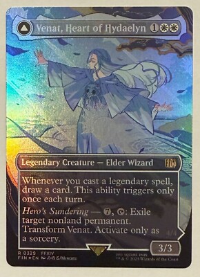 Venat, Heart of Hydaelyn Borderless Foil - Final Fantasy MTG | eBay