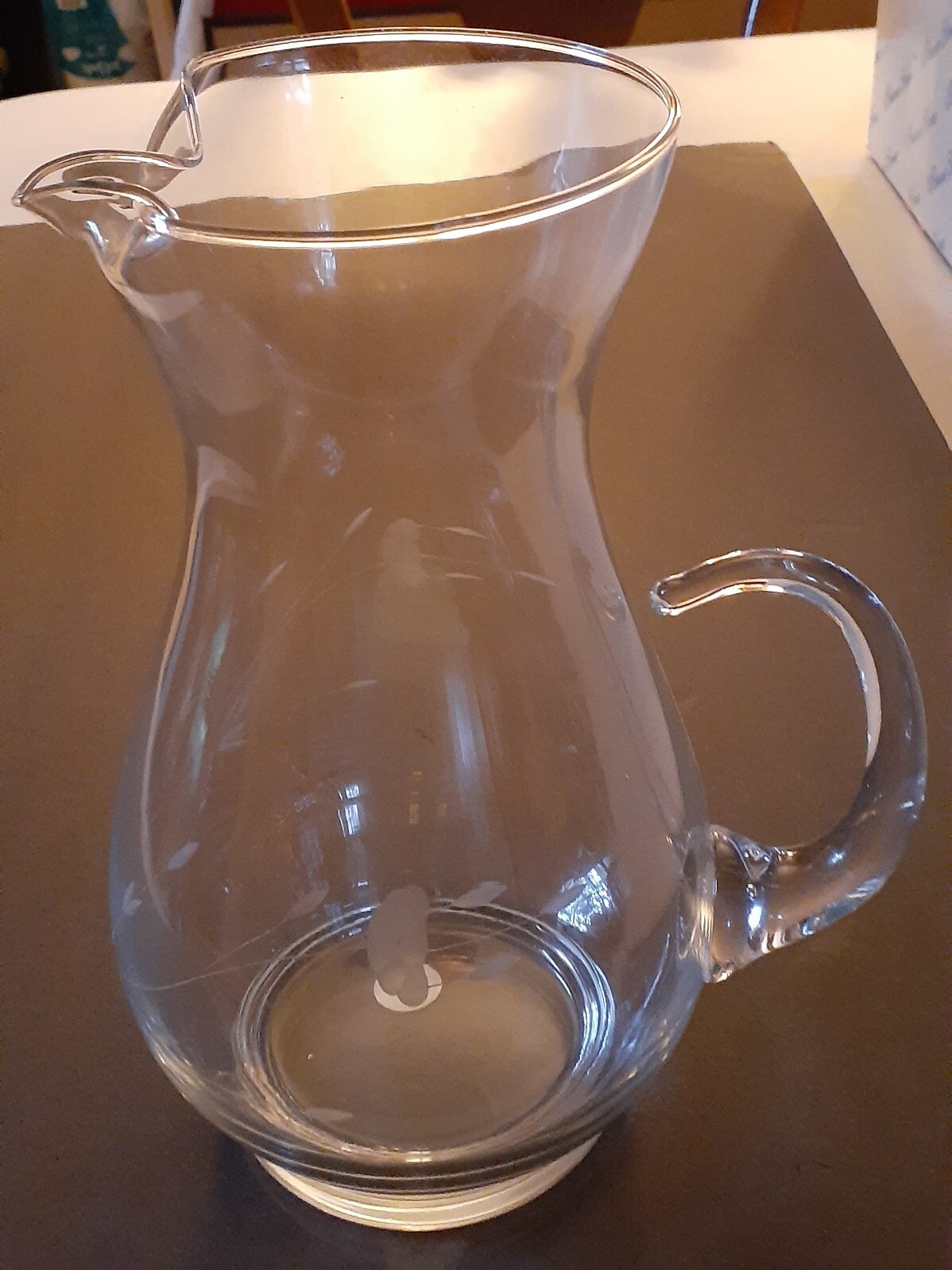 PRINCESS HOUSE Heritage Pattern Etched Beverage Pitcher Vintage New In ...