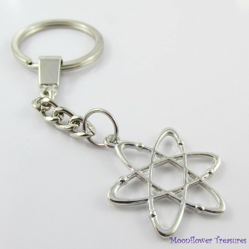 Chemistry Nuclear Physics Atom Keychain Keyring Science Student ...