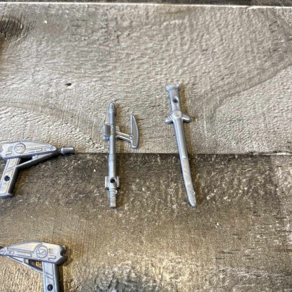 Power Rangers in Space Silver Blue Rangers Weapons Lot Lunar Silverizer ...