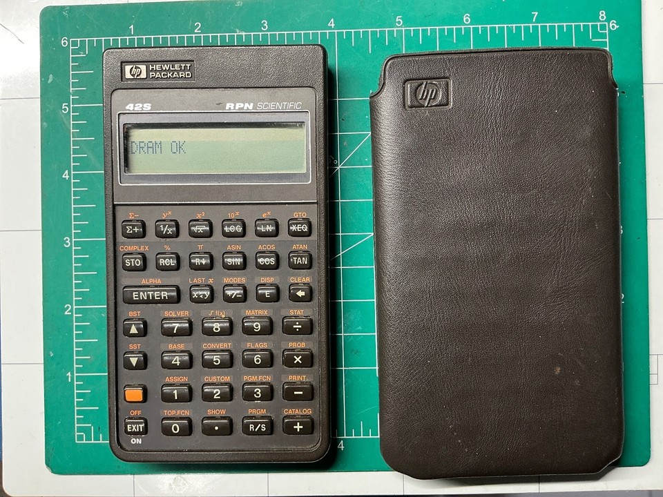 Hewlett-Packard HP-42S RPN Scientific Calculator W Case 1987 USA | eBay