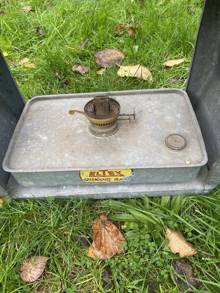 Eltex Portable Parrafin Greenhouse Heater Vintage Galvanised Metal ...