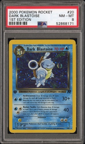 2000 Pokémon Rocket First Edition Holo Blastoise #20 PSA 8 | eBay