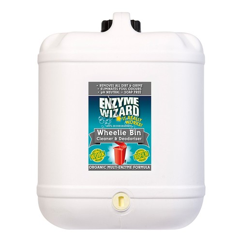 Enzyme Wizard Wheelie Waste/Trash Bin Dirt/Grime Odour Cleaner ...