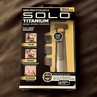 MicroTouch Titanium Solo Full Body Trimmer, Trim, Edge & Groom, New ...