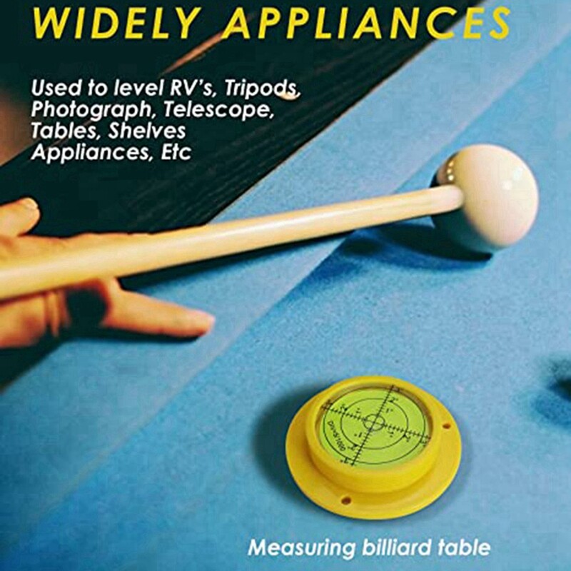 Round Bubble Level, 90X17mm High Precision Circular Spirit Level with 3 ...