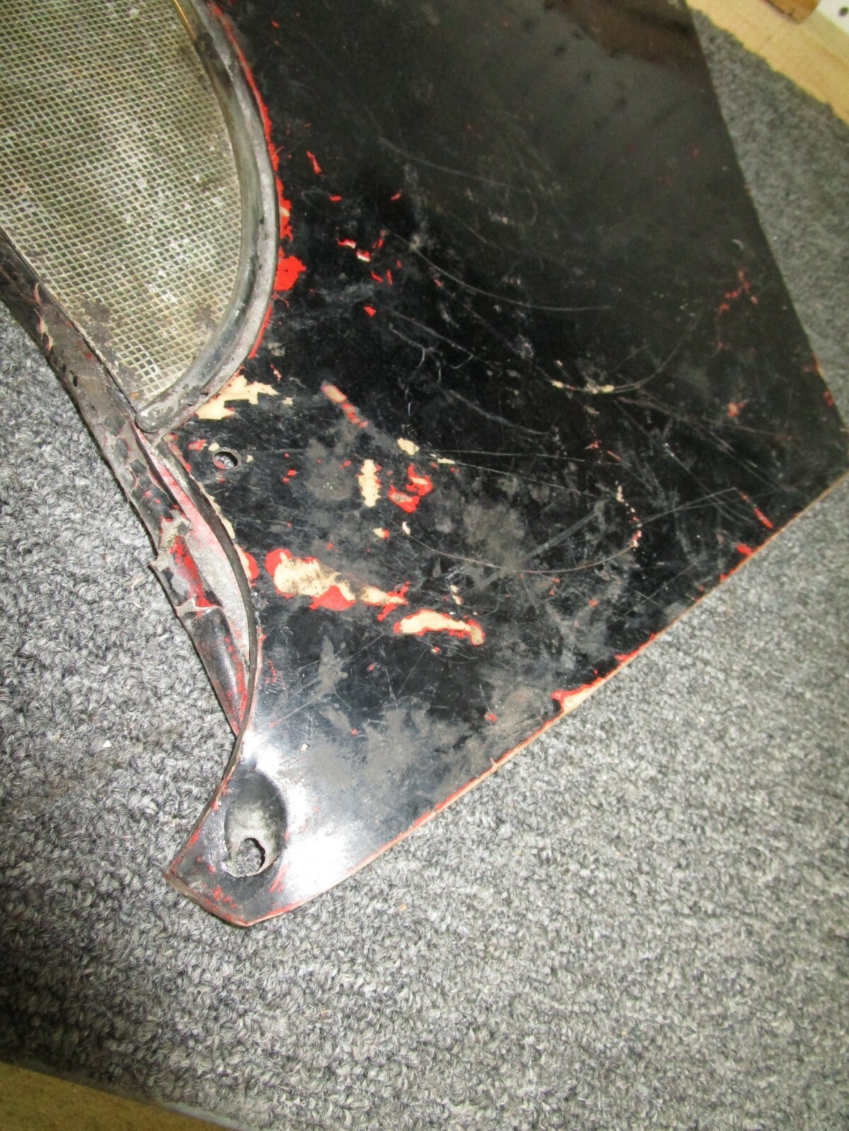 59/62 corvette press molded fiberglass interior floor kick panels pair ...