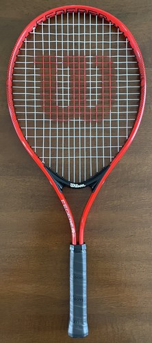 Wilson Roger Federer 25 3-7/8 Starter Red/Black Tennis Racket | eBay