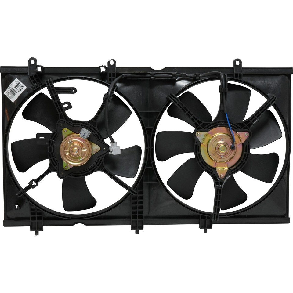 Dual Radiator and Condenser Fan Assembly UAC For 2003-2007 Mitsubishi ...