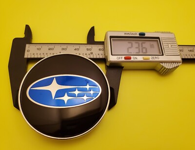 Set Of 4 Subaru Black-Blue Wheel Center Cap, 28821SA030 | eBay