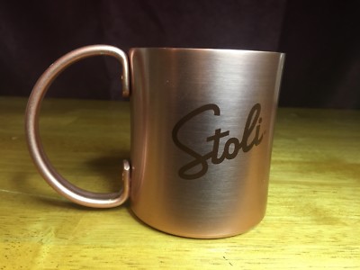 Stoli Stolichnaya Premium Vodka Aluminum Cup, mug or barware Copper ...