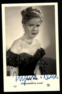 Ingrid Steen Autogrammkarte Original Signiert ## BC 20726 | eBay.de