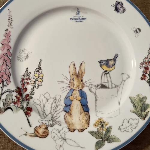 Beatrix Potter Peter Rabbit Dinner Plates 10.5" Porcelain Set of Four ...