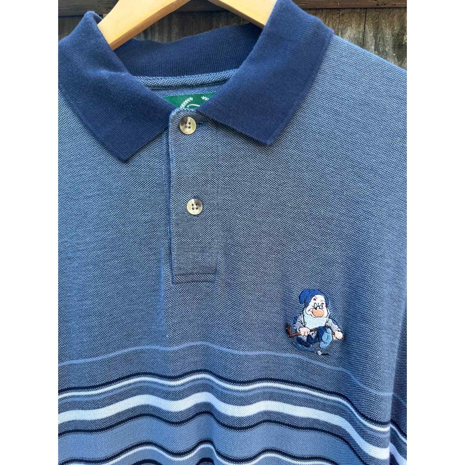 Vintage Disney Golf Grumpy Polo Shirt Size Large | eBay