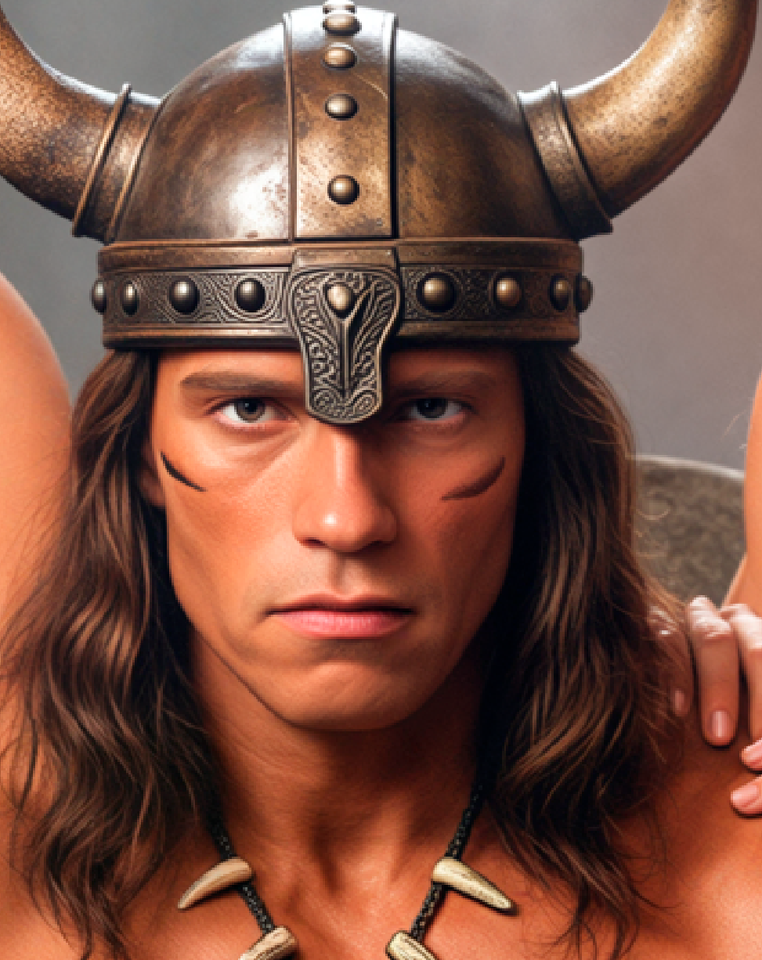 Conan The Barbarian with Four Sexy Ladies on Throne ADULT Cup Mug ...