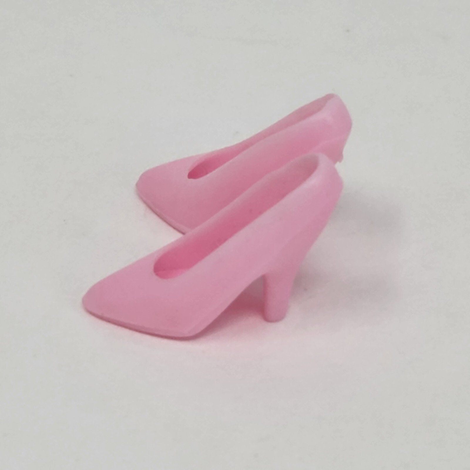 VINTAGE MATTEL BARBIE ROSE LIGHT PINK CLOSED TOE HIGH HEEL HEELS PUMPS ...