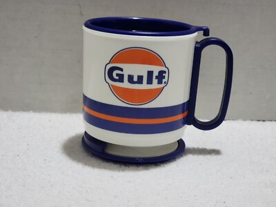 VINTAGE GULF OIL ADVERTISING TRAVEL MUG W/LID & BASE NOS | eBay
