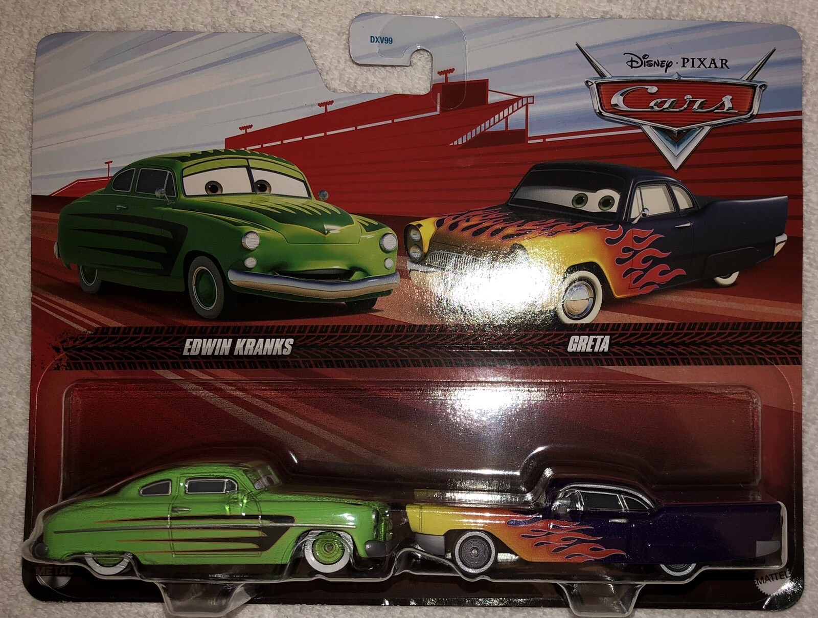 Disney Pixar Cars 2 Pack Edwin Kranks & Greta 2023 New, Unopened Sealed ...