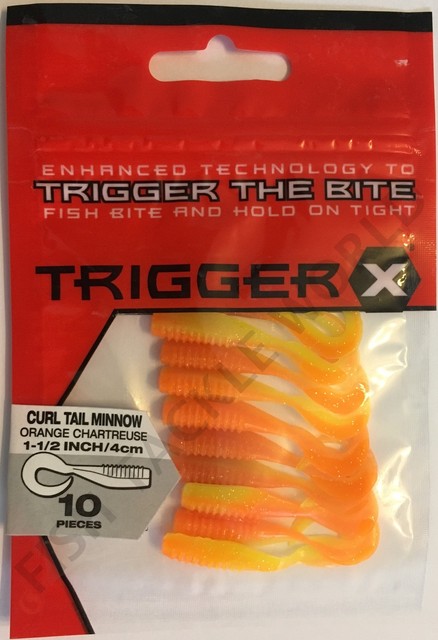 RAPALA VMC TRIGGER X 1.5inch CURL TAIL MINNOW - BLACK for sale online ...