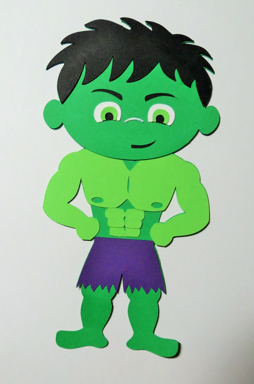 Super Hero Hulk Paper Doll Paper Die Cut Scrapbook Embellishment | eBay