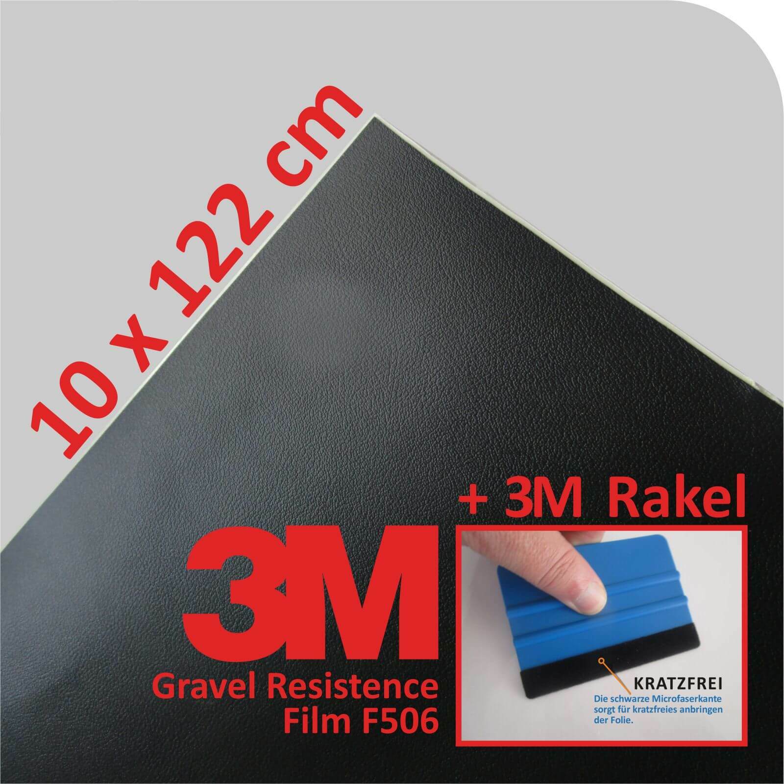 3M Gravel Resistent F506 Paint Protection Film Black Matte 10 X 122 CM ...