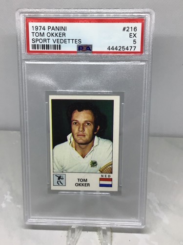 1974 Panini Sport Vedettes #216 Tom Okker PSA 5 (Only 1 graded) | eBay