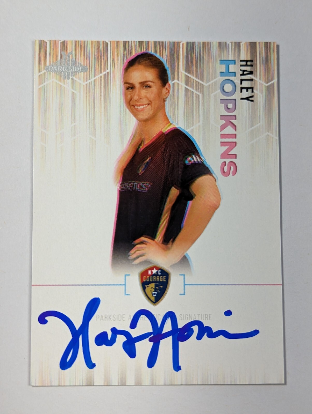 2023 Parkside NWSL Volume 1 #SS-HH Haley Hopkins Rookie Auto RC #D /400 ...
