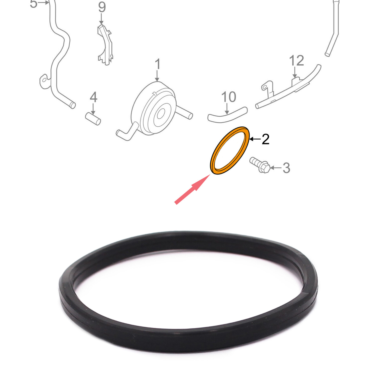 New Engine Oil Cooler O-Ring Gasket Seal Fits for Nissan Infiniti 21304 ...