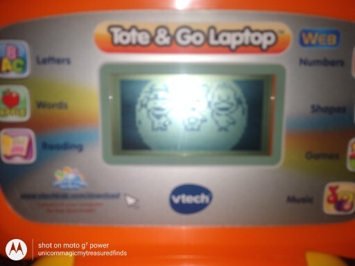 🦄Vtech /Children's Tote & Go {Laptop} Web Orange & Yellow Color ...